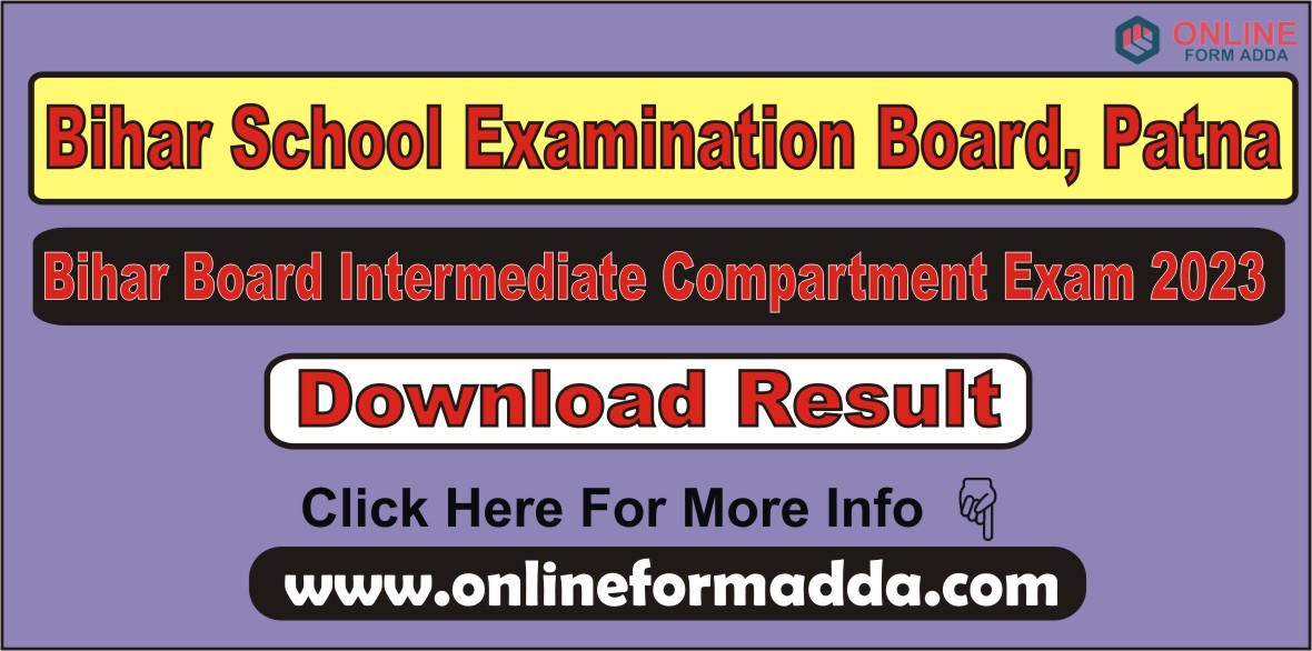 Bihar Board Intermediate Compartment Result 2023